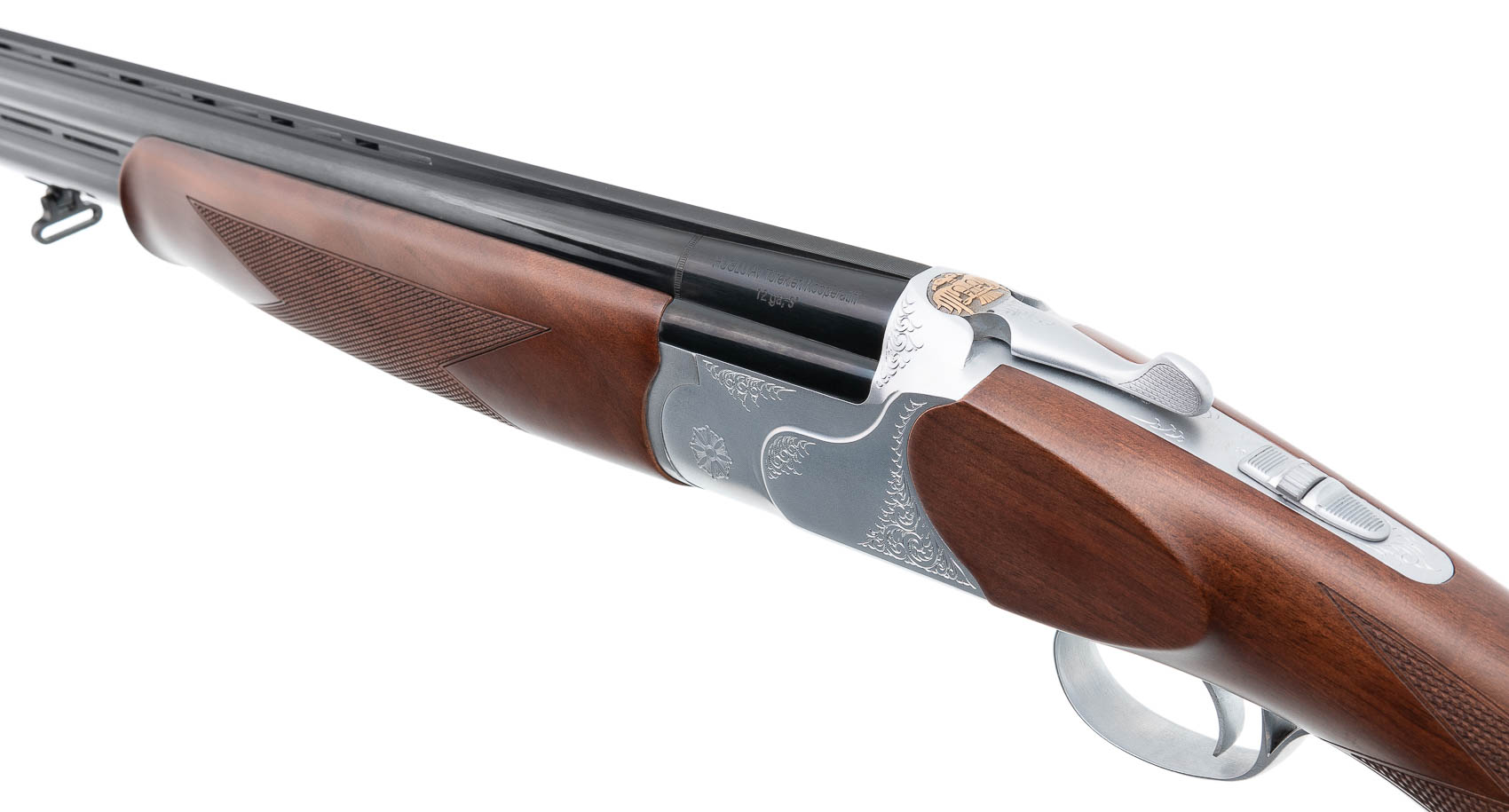 Двуствольное ружье HUGLU 103DE Silver 12х76 L-760, O/U, 1С, эжектор ...