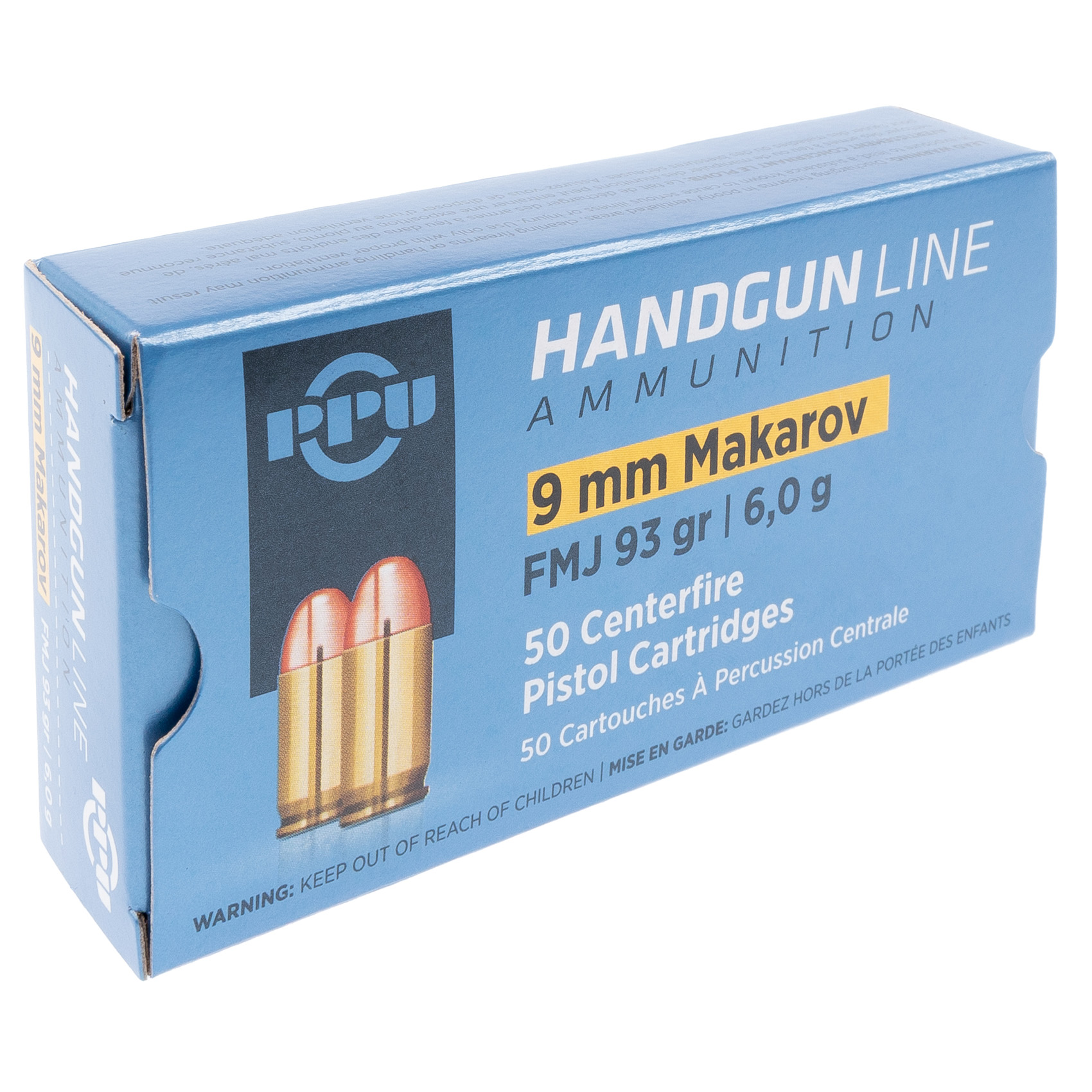 Патроны 9х18 PPU 9мм Makarov FMJ 6,0 г - цена 60 руб. в интернет ...