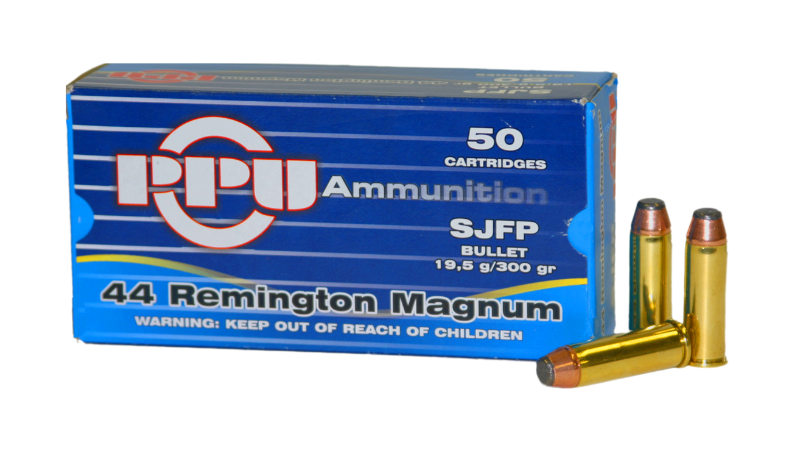 Патроны к .44 Rem Mag PPU пуля SJHP 15,6 г - цена 134 руб. в интернет ...