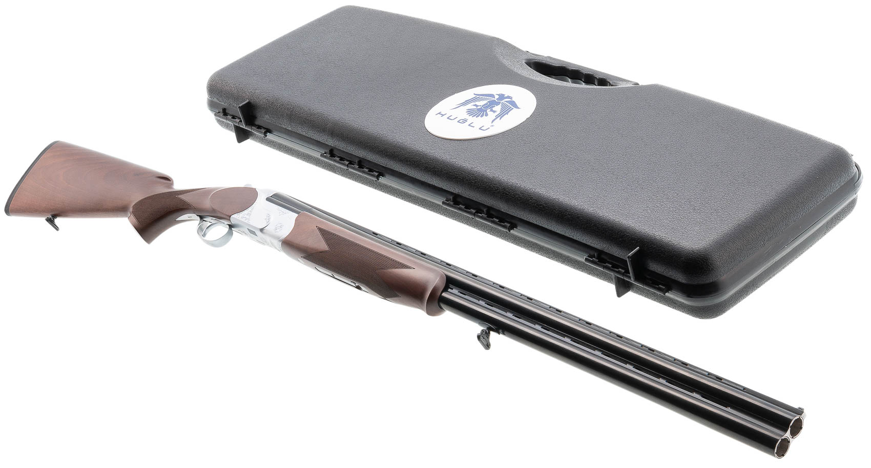 Двуствольное ружье HUGLU 103DE Silver 12х76 L-760, O/U, 1С, эжектор ...